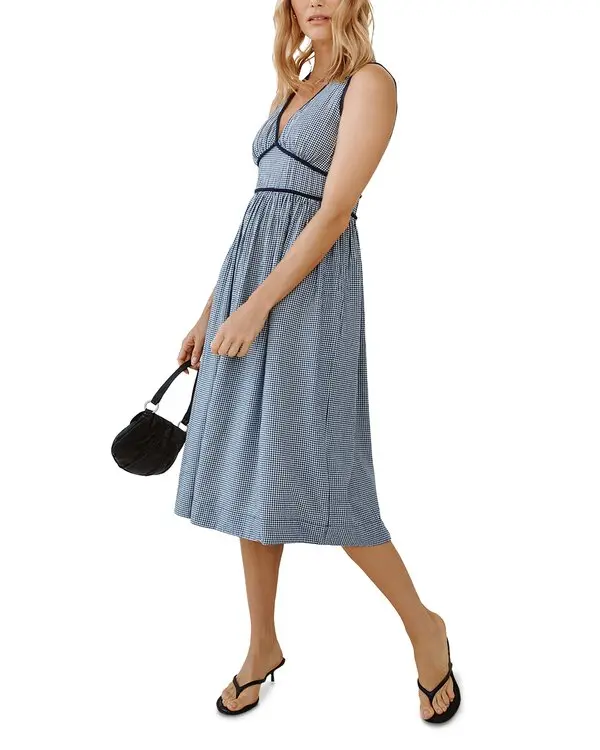 Bella Dahl Fit & Flare V-neck Midi Dress