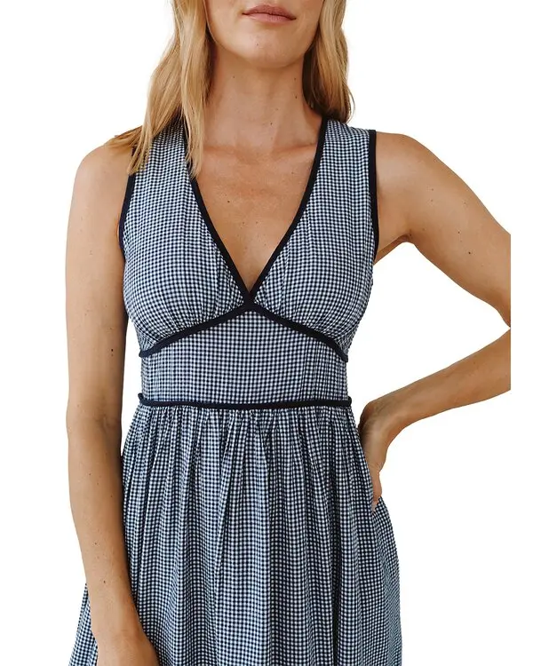 Bella Dahl Fit & Flare V-neck Midi Dress