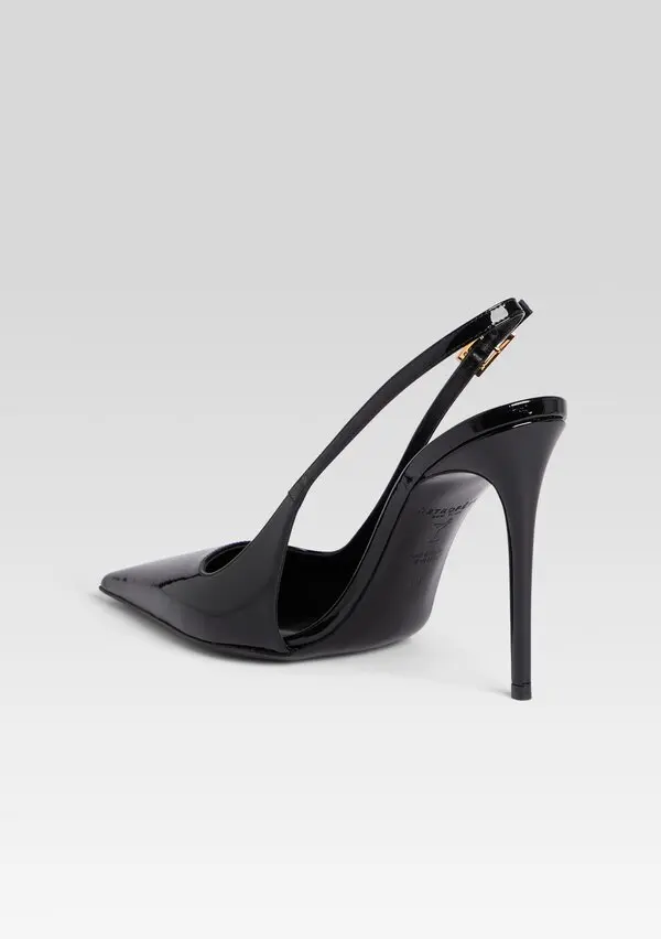 Retrofete Gwyneth Leather Slingback - Black