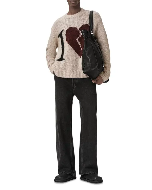 ALLSAINTS Love Crewneck Sweater - Pebble Brown