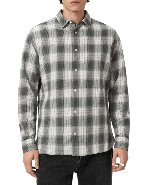 ALLSAINTS Kelby Long Sleeve Shirt - Clouded Grey