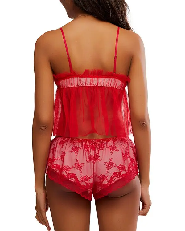 Free People Nightcall Boudoir Set - Lux Red