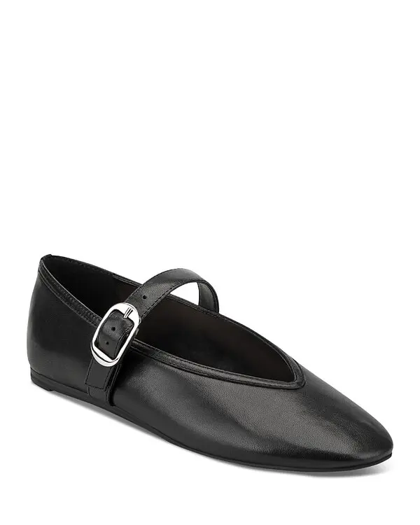 MARC FISHER LTD. Godea Leather Flats - Black