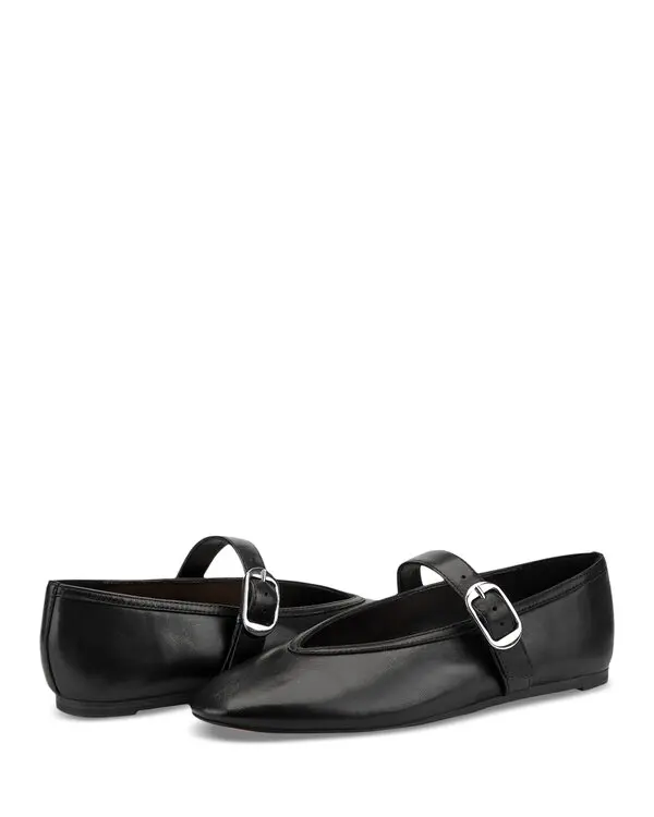 MARC FISHER LTD. Godea Leather Flats - Black