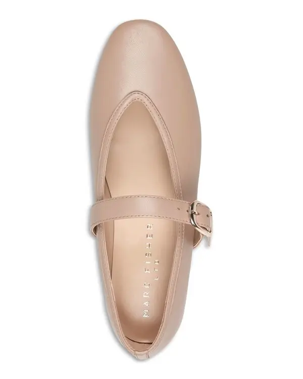 MARC FISHER LTD. Godea Ballerina Flats - Light Natural