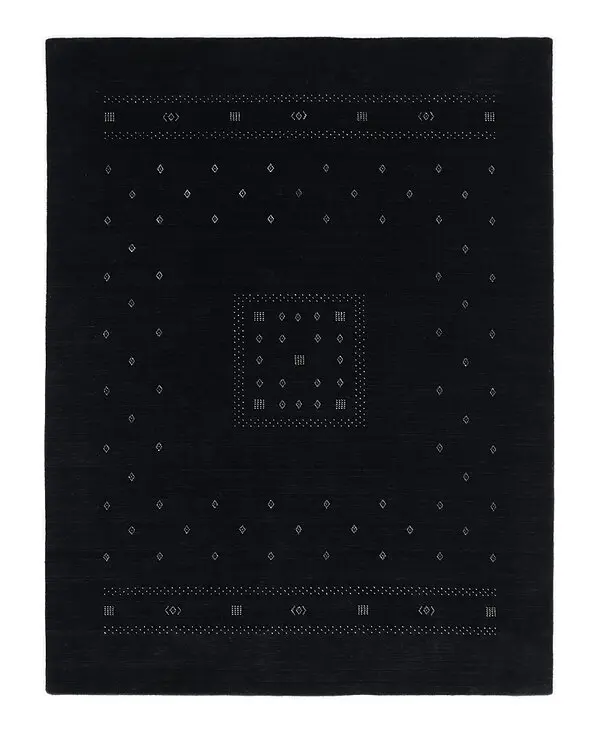 TIMELESS RUG DESIGNS Gabbeh Simi Area Rug 4'0x6'0 - Black