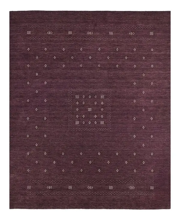 TIMELESS RUG DESIGNS Gabbeh Simi Area Rug 4'0x6'0 - Eggplant