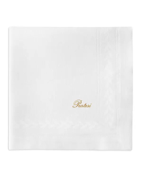 PRATESI Impero Dinner Napkins, 22 X 22, Set Of 4 - White