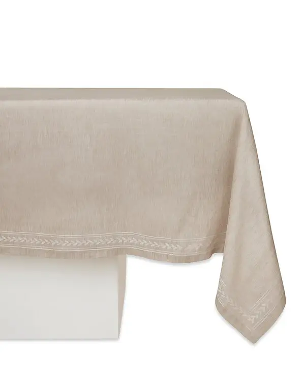 PRATESI Impero Round Tablecloth, 116 - Beige