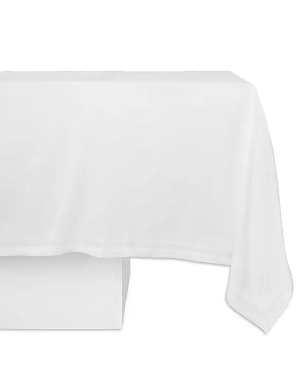 PRATESI Impero Round Tablecloth, 116 - White
