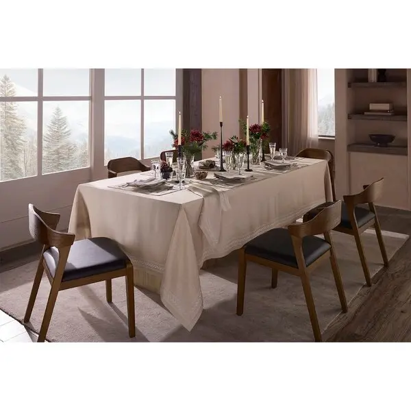 PRATESI Impero Oblong Tablecloth, 70 X 144 - Beige