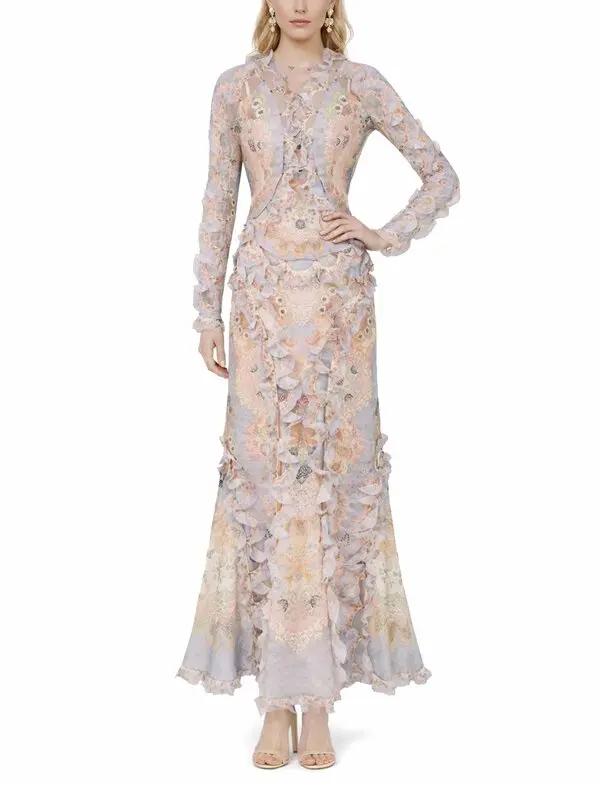 Zimmermann Rebellion Long Dress - Multicolour