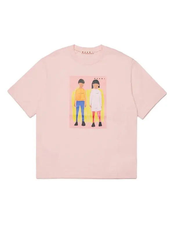 Marni Couple T-shirts - Pink