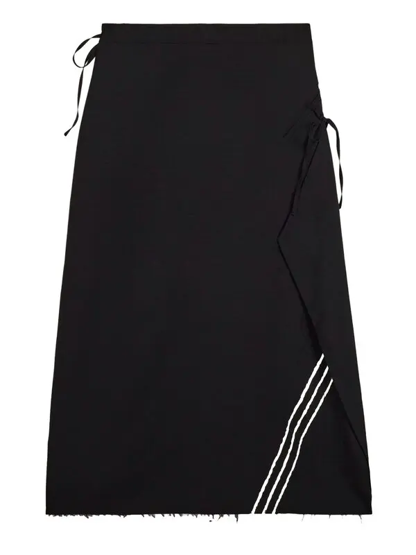 Y - 3 Uniform Raw" Midi Skirt
