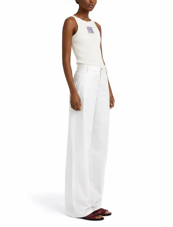Marni Tank Top With Logo - Beige
