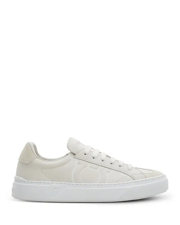 FERRAGAMO Gancini Leather Sneakers