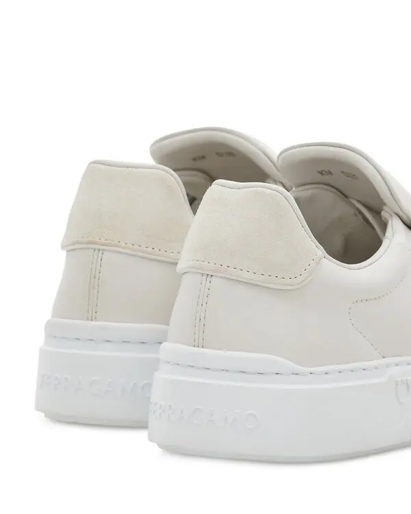 FERRAGAMO Gancini Leather Sneakers