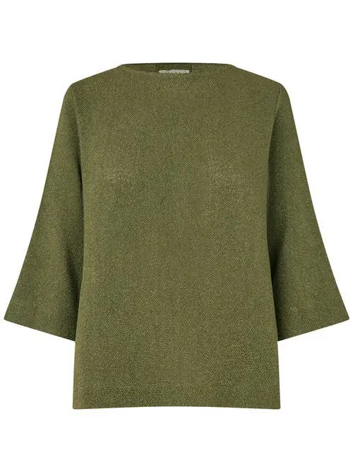 MASAI COPENHAGEN 3/4 Sleeve Blouse - Olivine