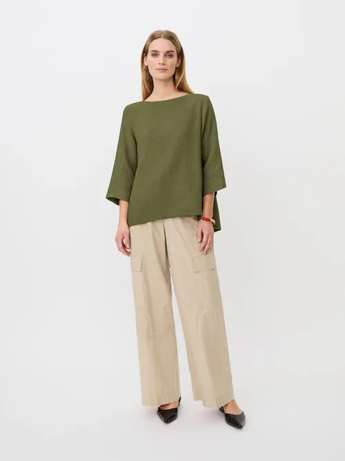MASAI COPENHAGEN 3/4 Sleeve Blouse - Olivine
