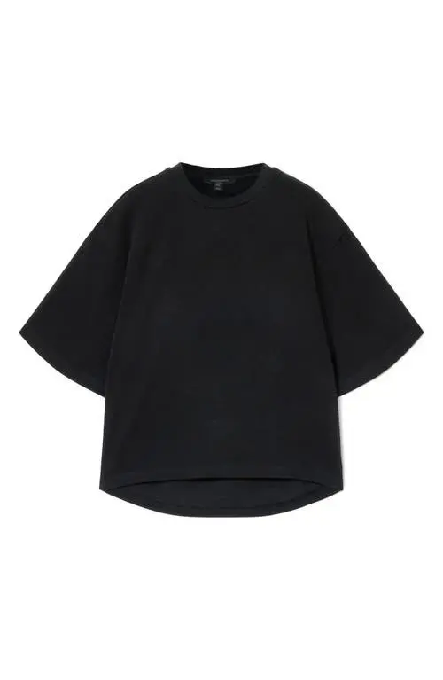ALLSAINTS Esme Amelie Crochet Heart Back T-shirt - Black