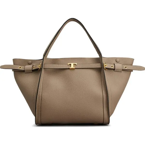 TOD'S T Timeless Leather Shopping Bag