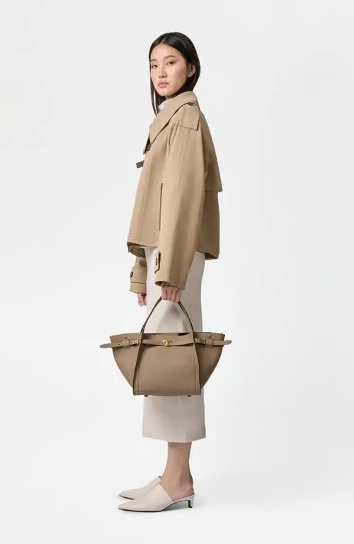 TOD'S T Timeless Leather Shopping Bag