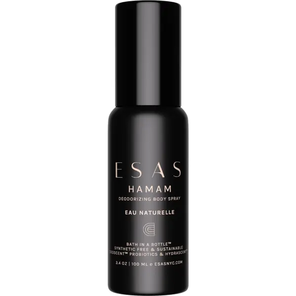 ESAS NYC Eau Naturelle Hamam Organic Deo Body Spraywarm Tonka & Vanilla Cashmere - Black