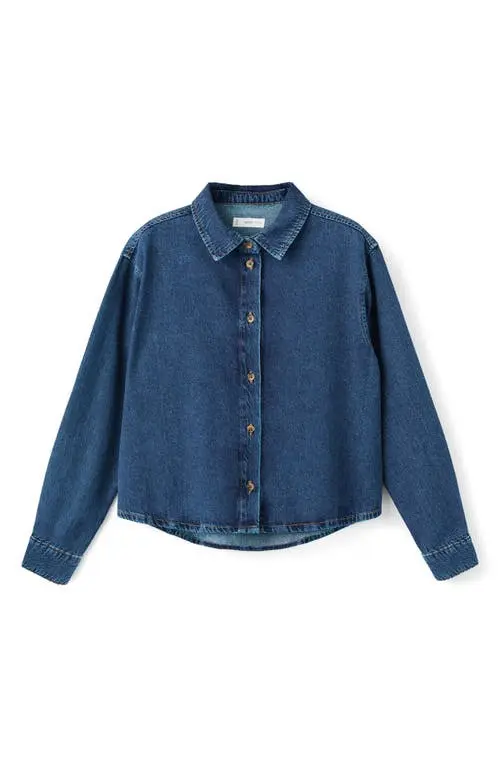 Mango Denim Button-up Shirt