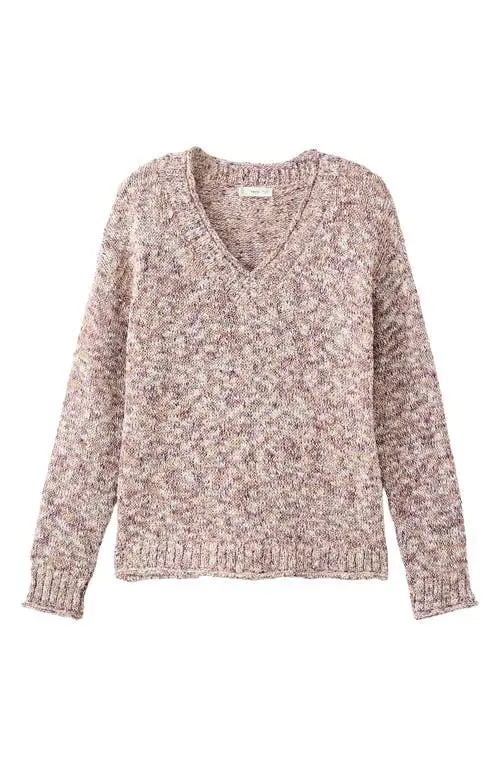 Mango Heather Knit V-neck Sweater