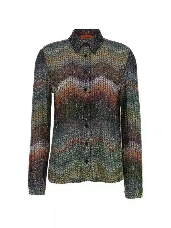 Missoni Sequin Zigzag Shirt - Grey