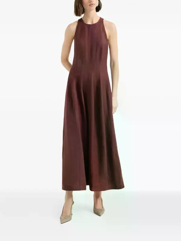 Brunello Cucinelli Fluid Twill Midi Dress