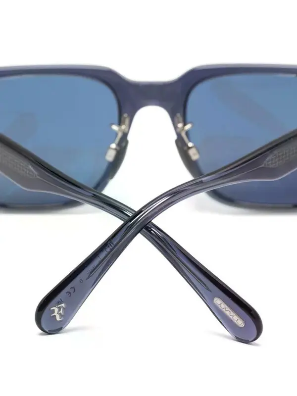 Oliver Spencer Square-frame Sunglasses - Blue