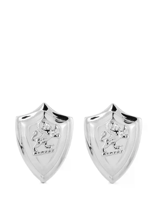 Mateo Lion Shield Cufflinks - Silver