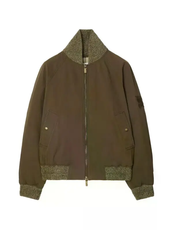 Burberry Logo-detail Bomber Jacket - Green
