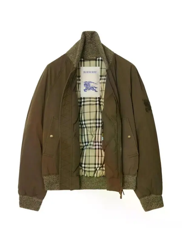 Burberry Logo-detail Bomber Jacket - Green