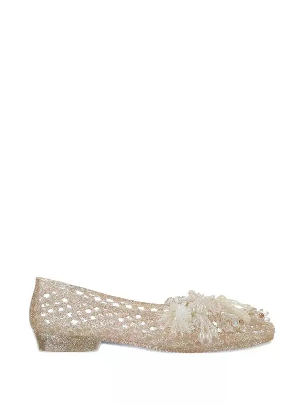 HEAVENLY JELLY Bead-embellished Ballet Flats