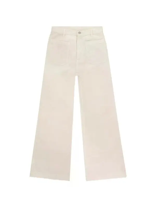 FORTELA Corduroy Flared Trousers - Neutrals
