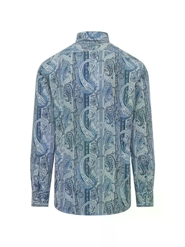 Etro Paisley Slim-fit Shirt - Blue