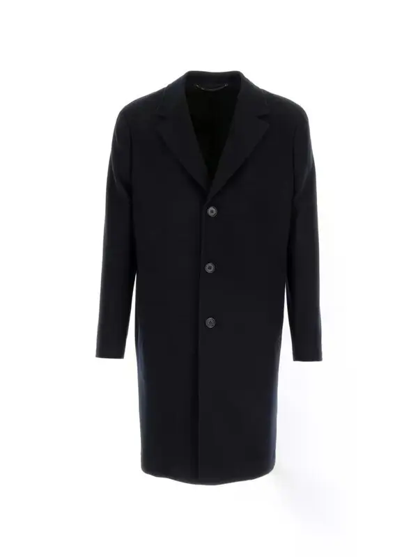 Canali Single-breasted Coat - Blue