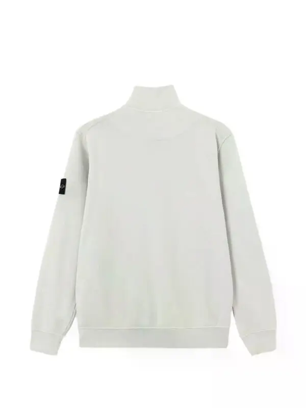 Stone Island Zip Mock-neck Sweatshirt - Grey