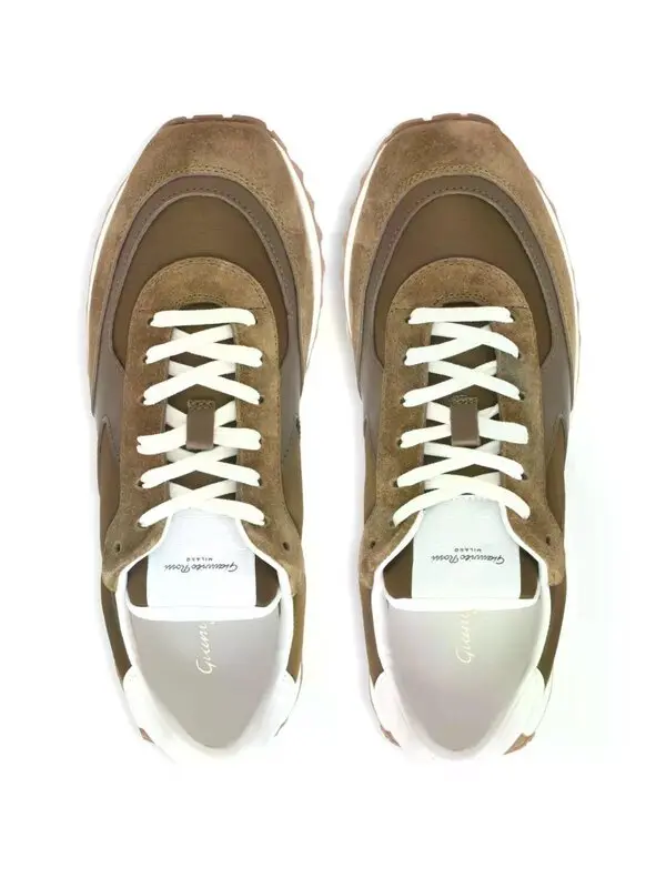 GIANVITO ROSSI Gravel Suede Sneakers - Brown