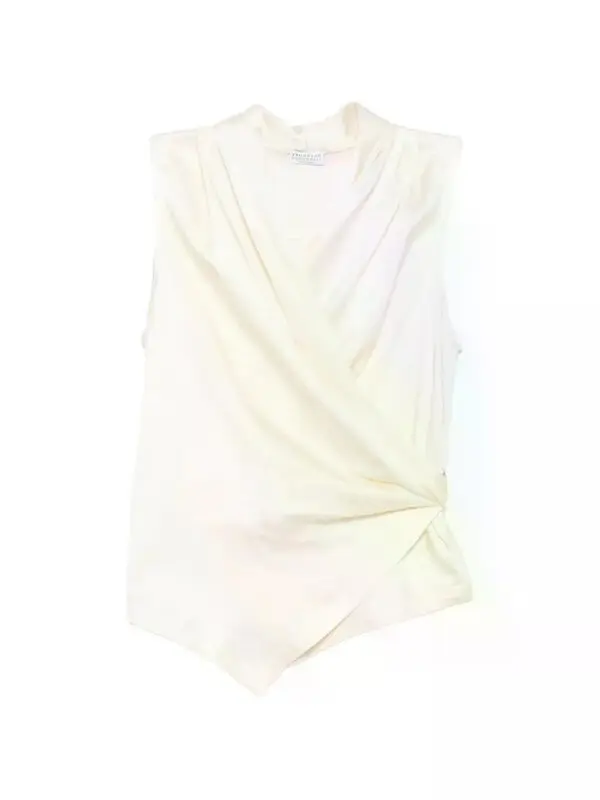 Brunello Cucinelli Sleeveless V-neck Top - Neutrals