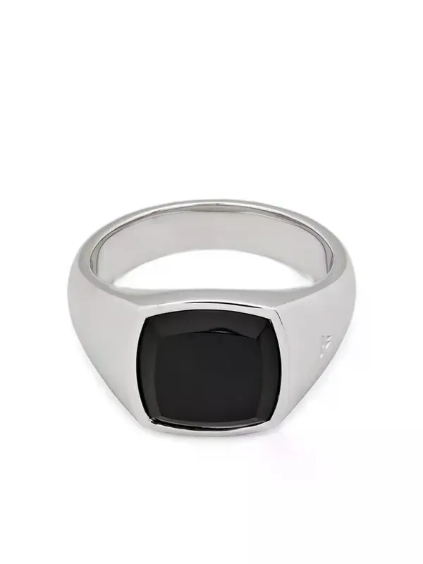 Tom Wood Onyx Signet Ring - Black