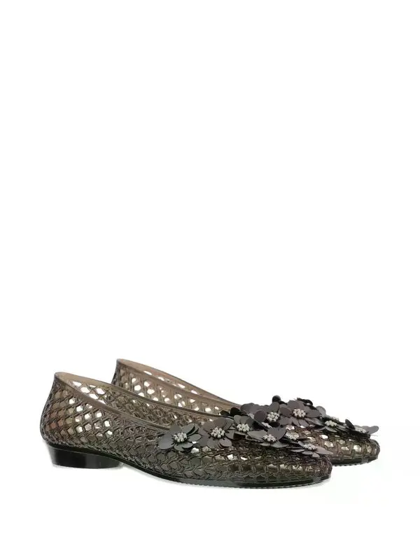 HEAVENLY JELLY Sequin-embellished Ballerina Flats