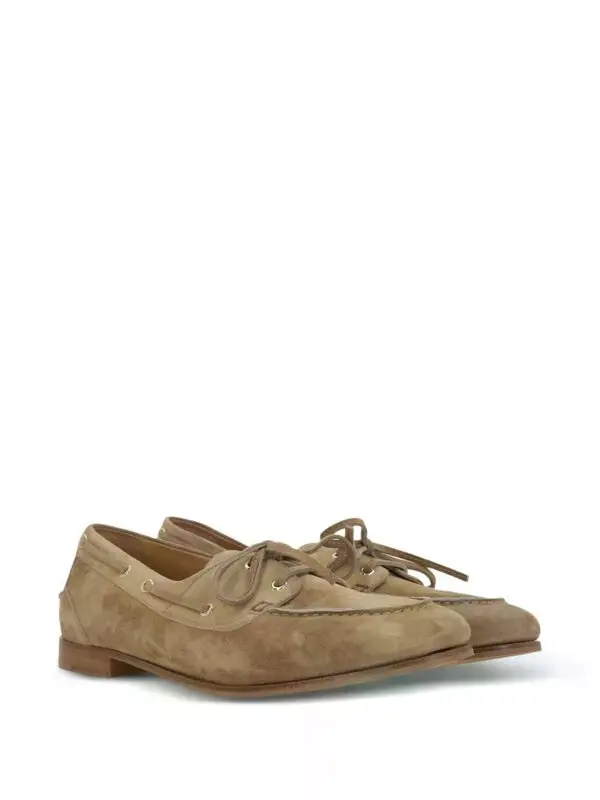 Bally Plume Suede Loafers - Neutrals
