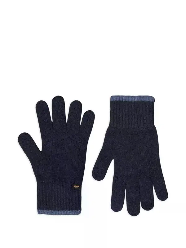 MOORER Easton-cws Ribbed-cuff Gloves - Blue