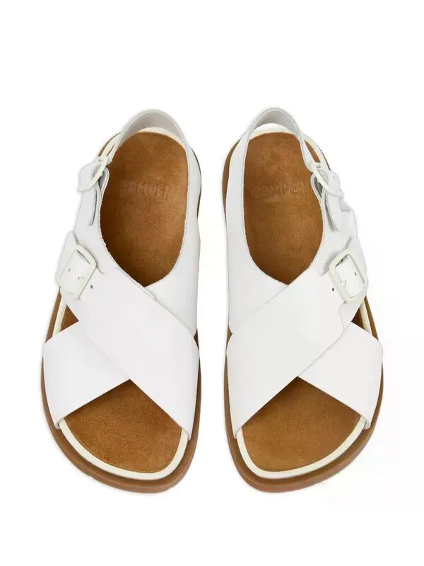 Camper Lluc Buckled Sandals - White
