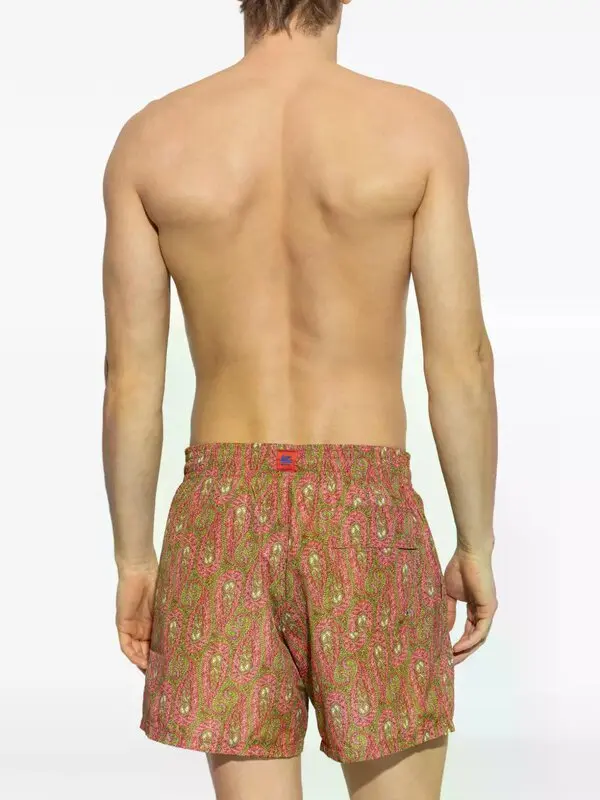Etro Paisley-print Swim Shorts - Pink