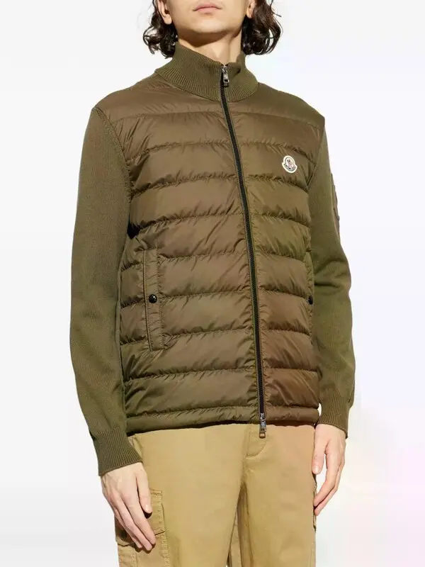Moncler Zip-up Padded-front Cardigan