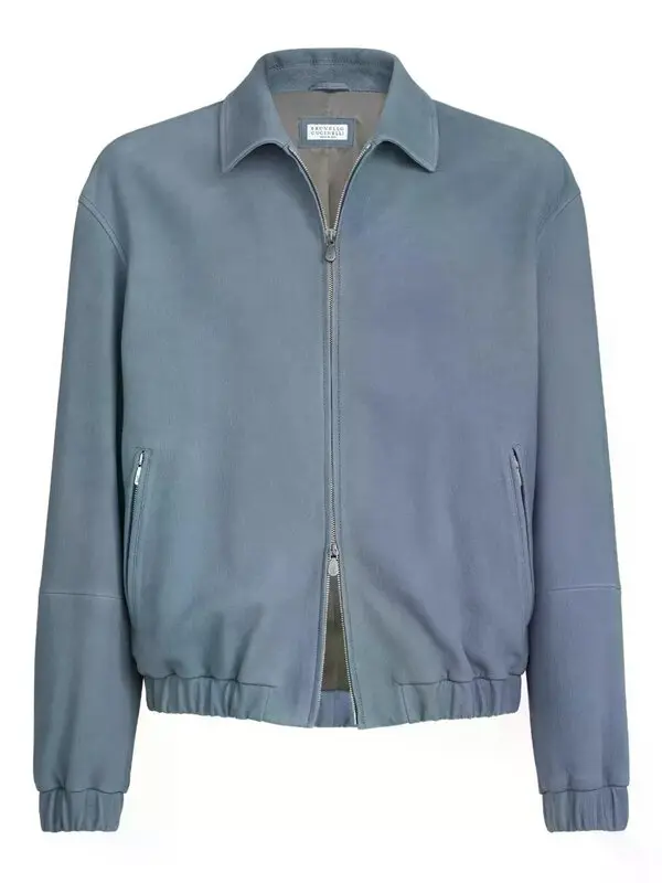 Brunello Cucinelli Zip-up Jacket - Blue